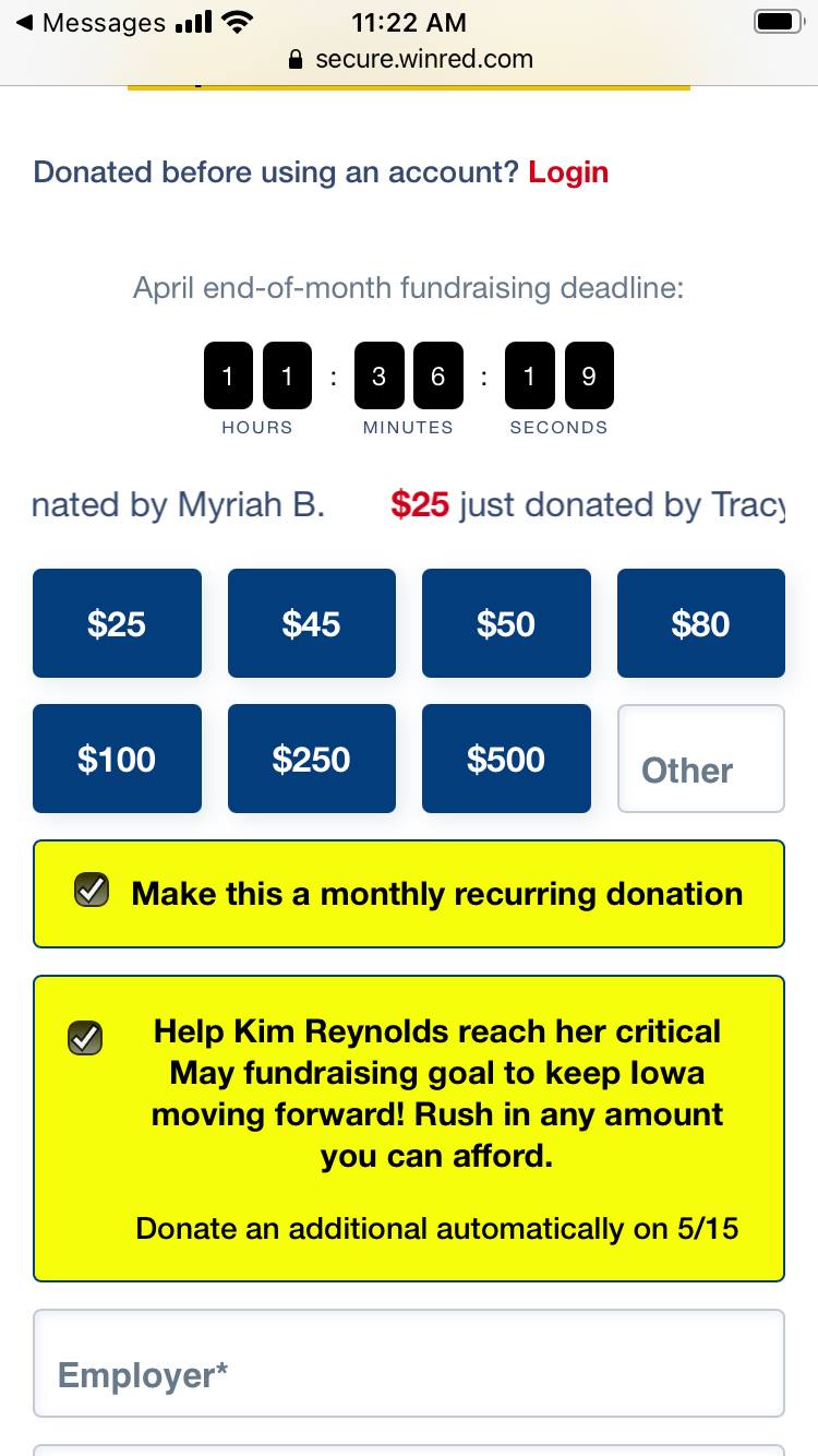State board asks Iowa lawmakers to regulate recurring campaign ... State board asks Iowa lawmakers to regulate recurring campaign ...